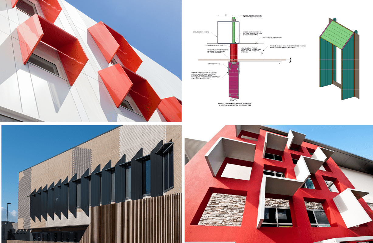 Commercial Aluminium Window Hoods | Louvreclad